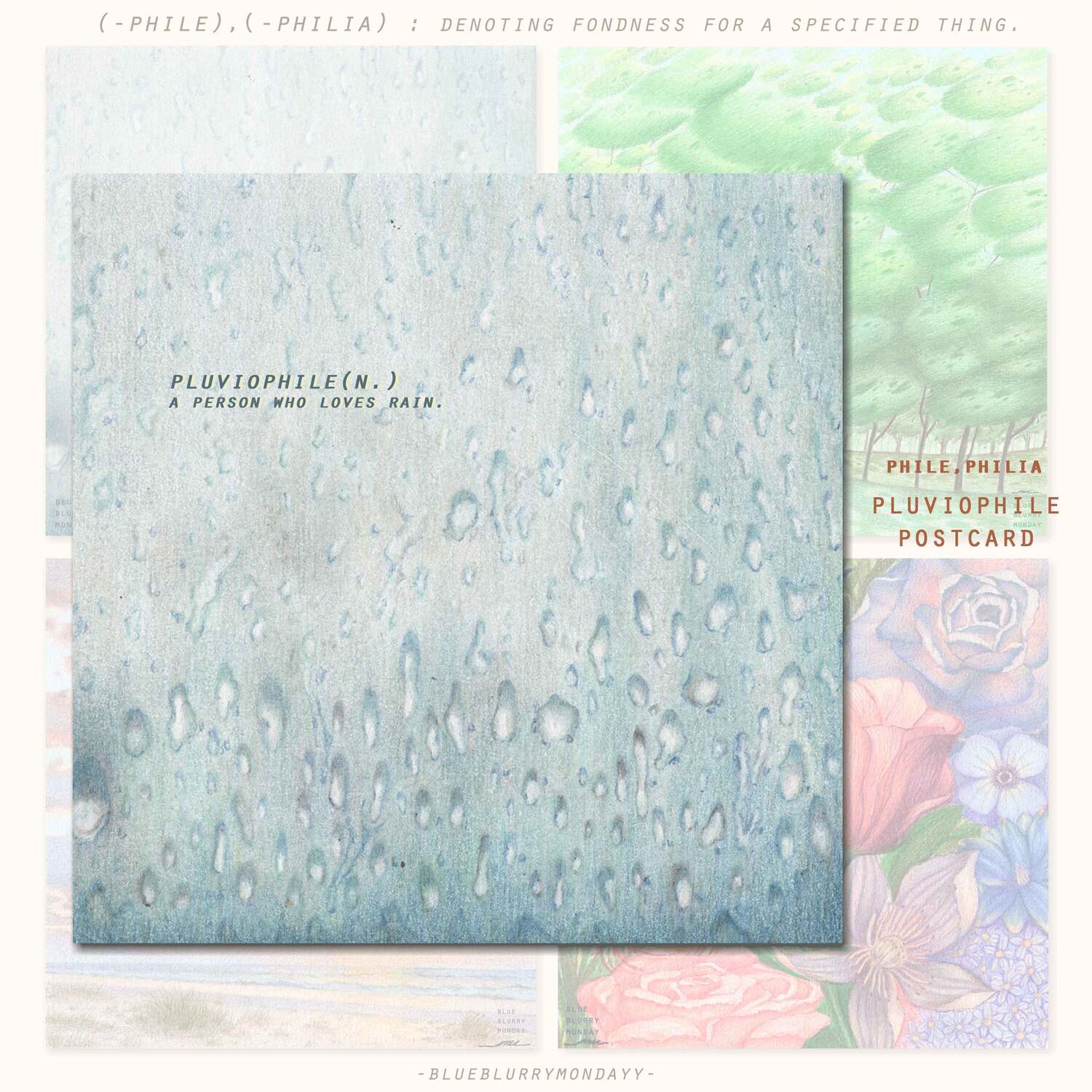 Pluviophile Postcard